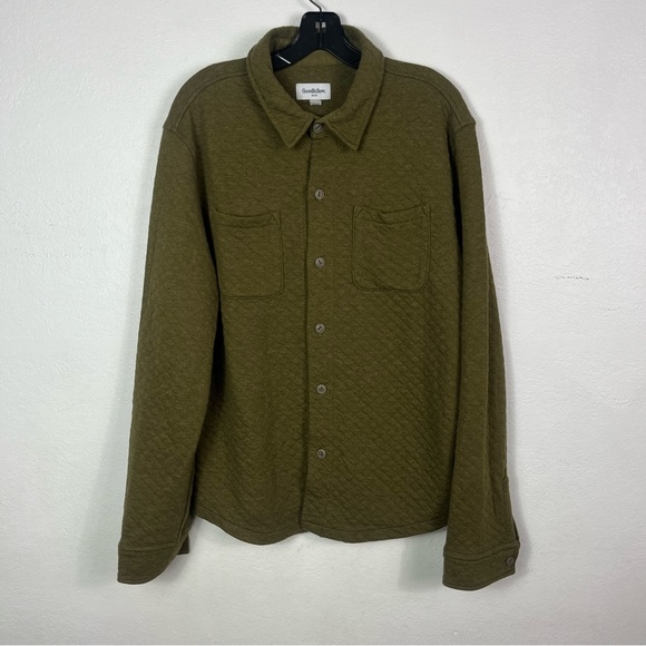 Goodfellow & Co | Jackets & Coats | Goodfellow Green Button Down Long ...